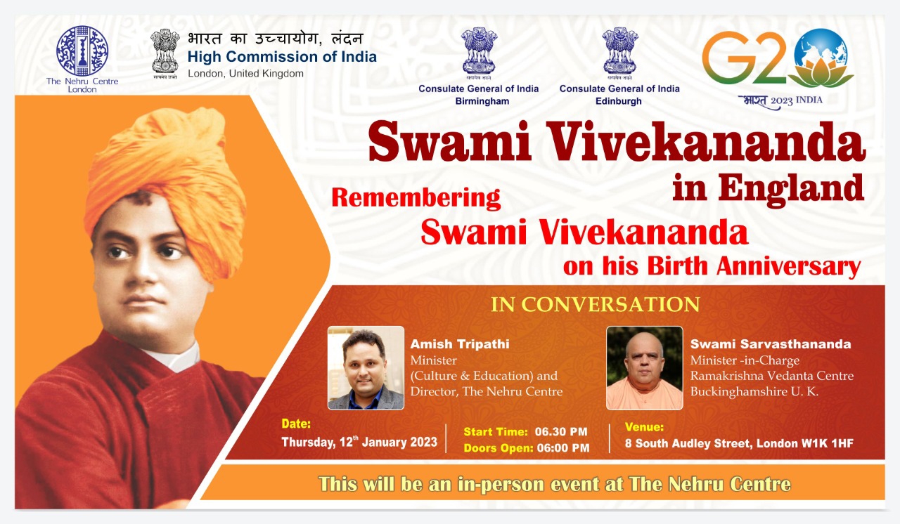 Talk: Swami Vivekananda in England - Nehru Centre London